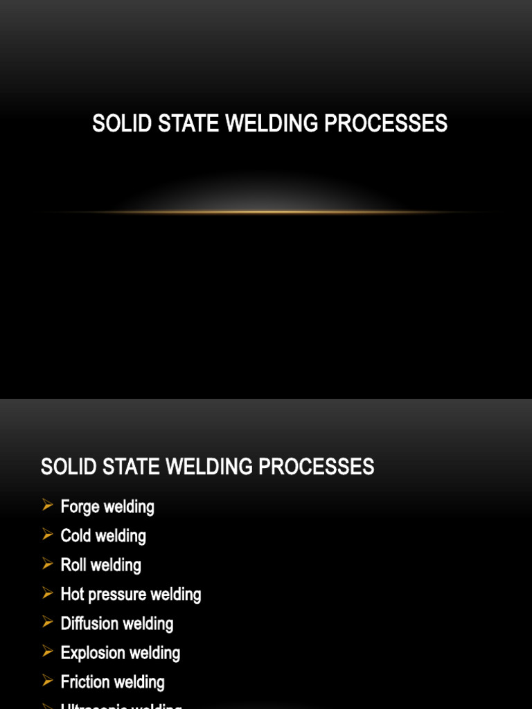 Solid State Welding | PDF | Welding | Construction