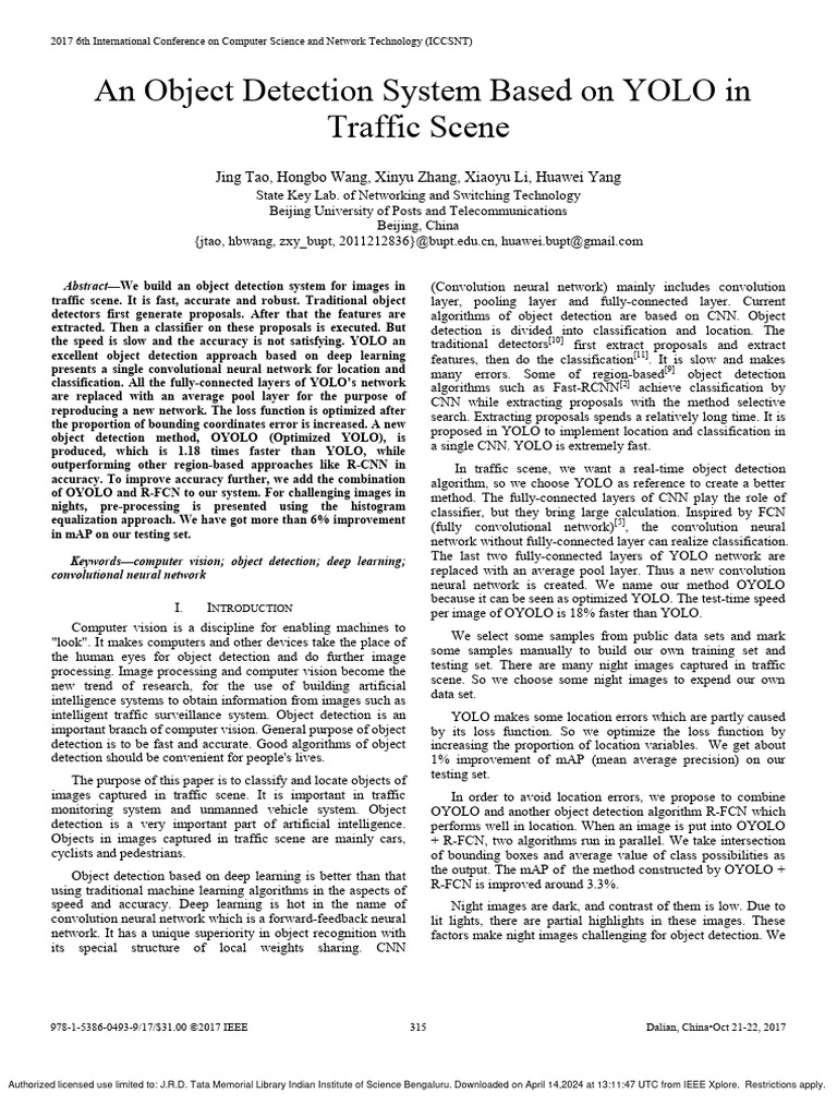 Traffic Scene Object Detection | PDF | Artificial Neural Network | Deep Learning