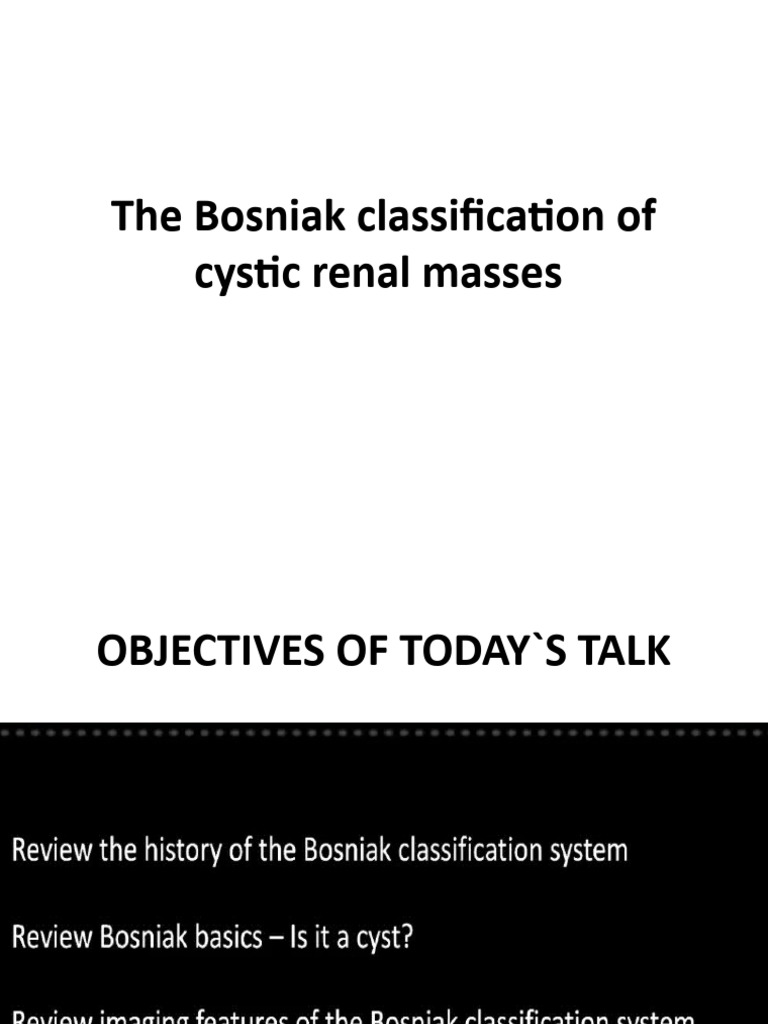 Bosniak Classification of Cystic Renal Masses - CPC Oct 2023 | PDF