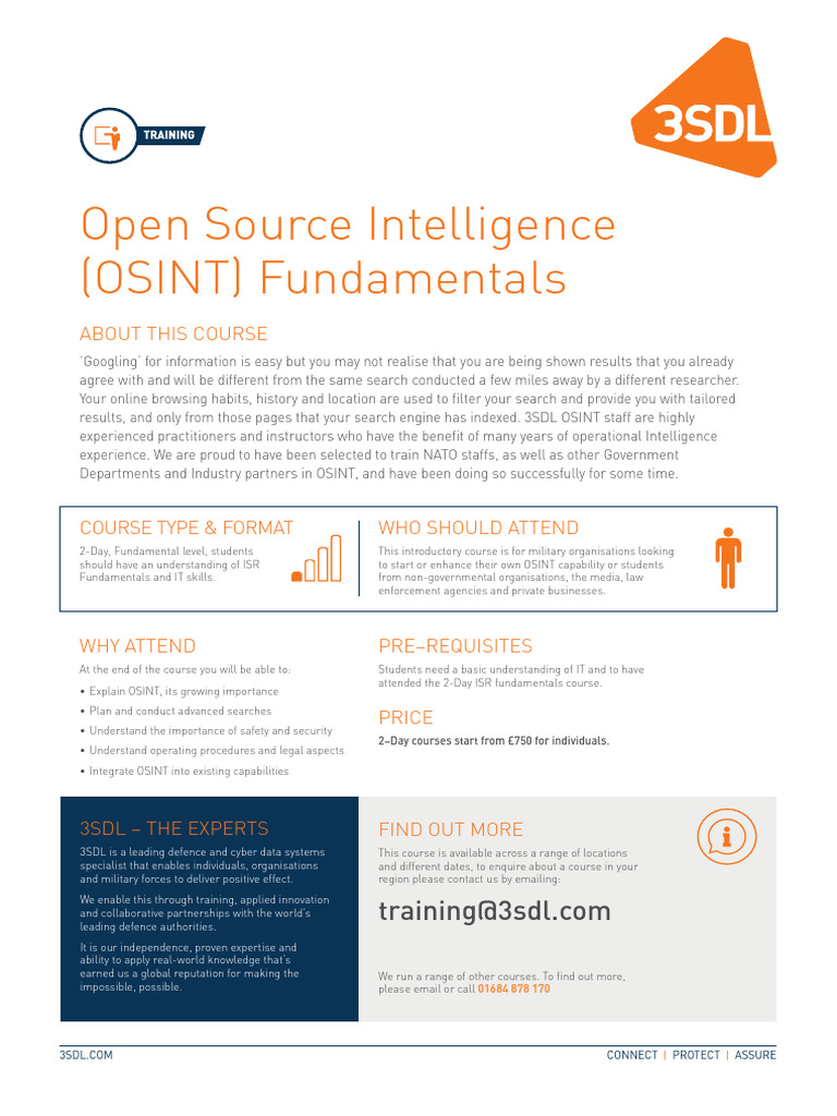 612-3SDL Open Source Intelligence (OSINT) Fundamentals | PDF | Human ... 612-3SDL Open Source Intelligence (OSINT) Fundamentals | PDF | Human ...