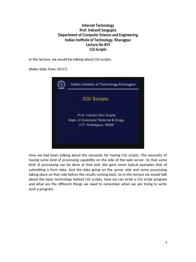 Cgi | Download Free PDF | Web Server | Internet & Web