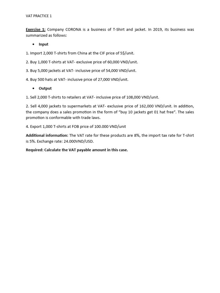 VAT Practice | PDF | Business