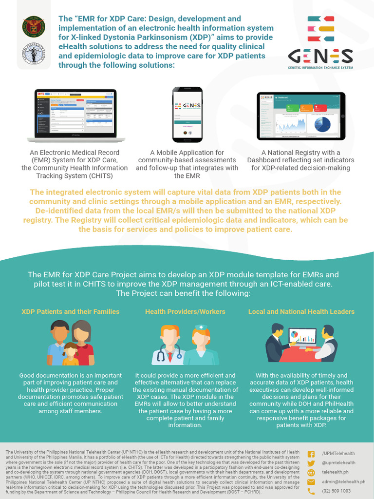 EMR For XDP Care Leaflet | PDF | Electronic Health Record | Health Informatics