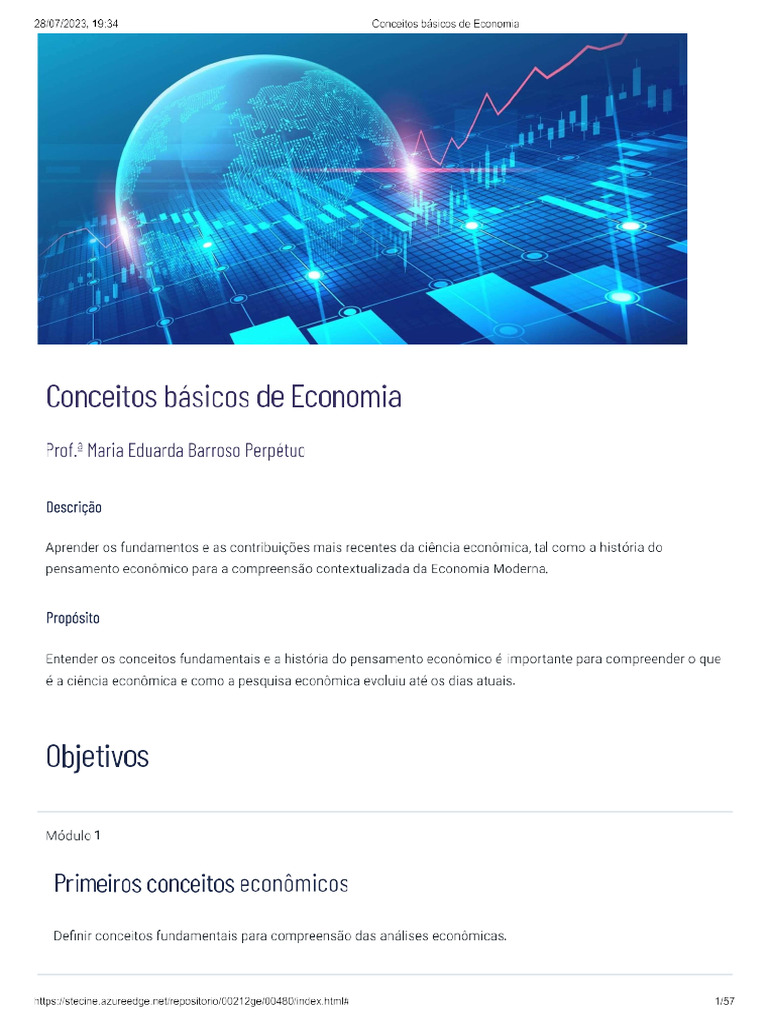 Tema 1 Conceitos Basicos de Economia | PDF