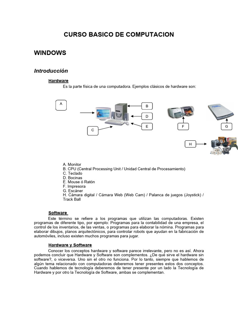 Curso Basico de Computacion | PDF | Botón (Computación) | Ventana ...