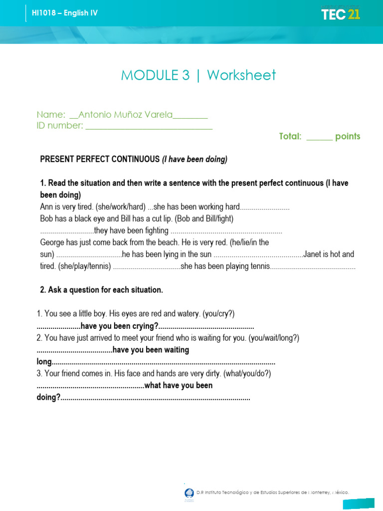 w13 Session 22 Worksheet | PDF