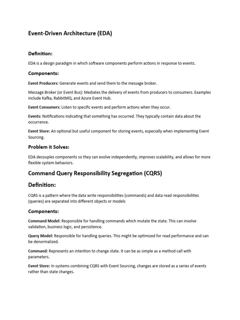 Event Driven Architecture CQRS | Download Free PDF | Software Engineering | Systems Engineering
