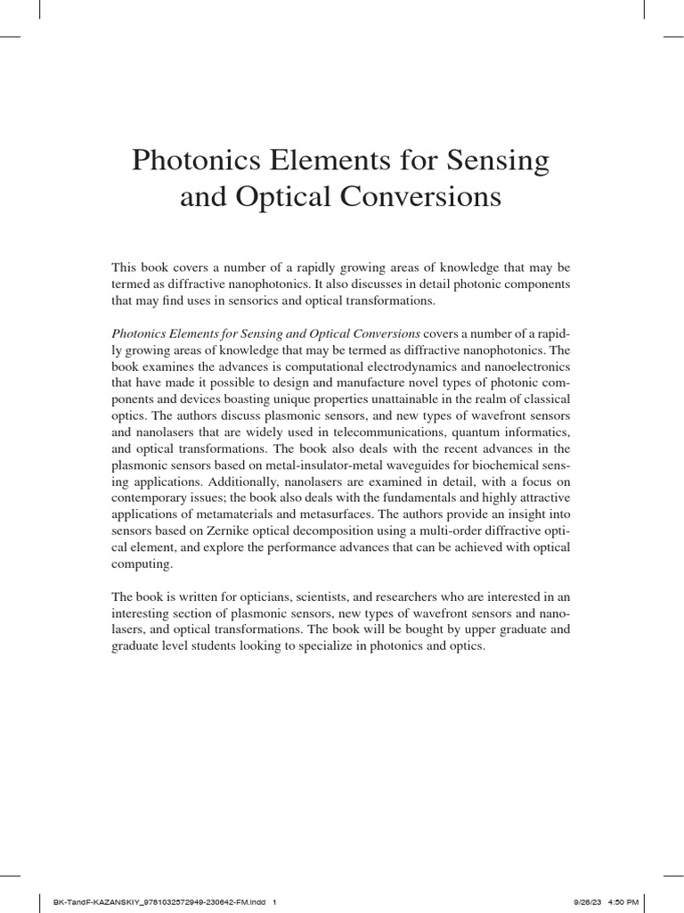 Photonics Element For Sensing and Optical Conversions | Download Free ...