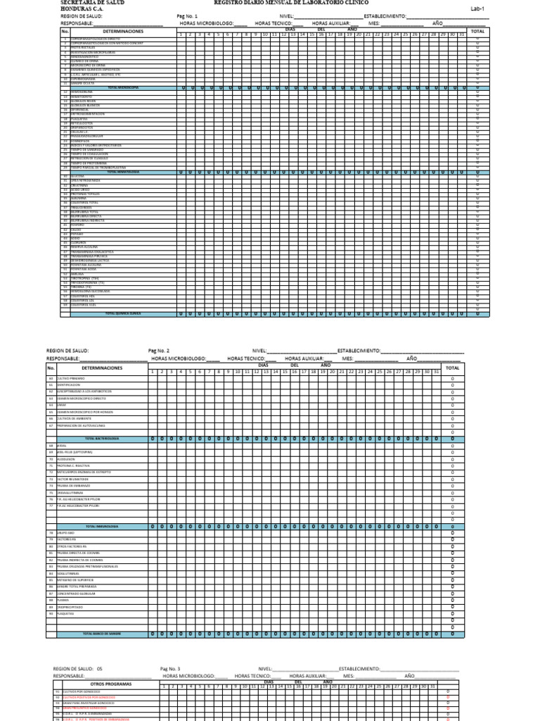 Formato Lab 1 Modificado Con Formulas | PDF | Hematología | Especialidades Medicas
