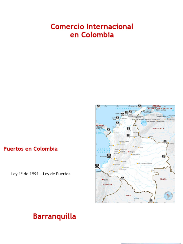 Comercio Internacional en Colombia | PDF | Puerto | Logística