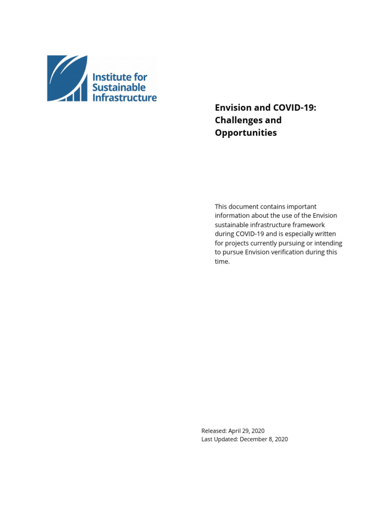 Envision Verification Amid COVID-19 | PDF | Occupational Safety And ...