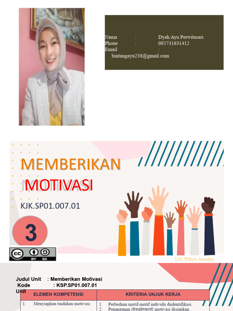 Mbak Diyah - Memberikan Motivasi | PDF