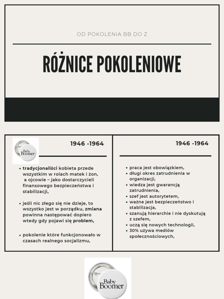 A.4 - Różnice Pokoleniowe | PDF