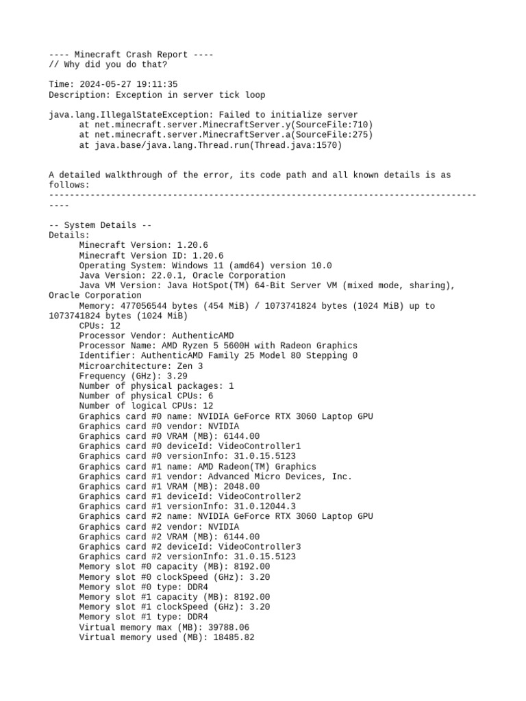 Crash 2024 05 27 - 19.11.35 Server | PDF | Graphics Processing Unit | Java (Programming Language)