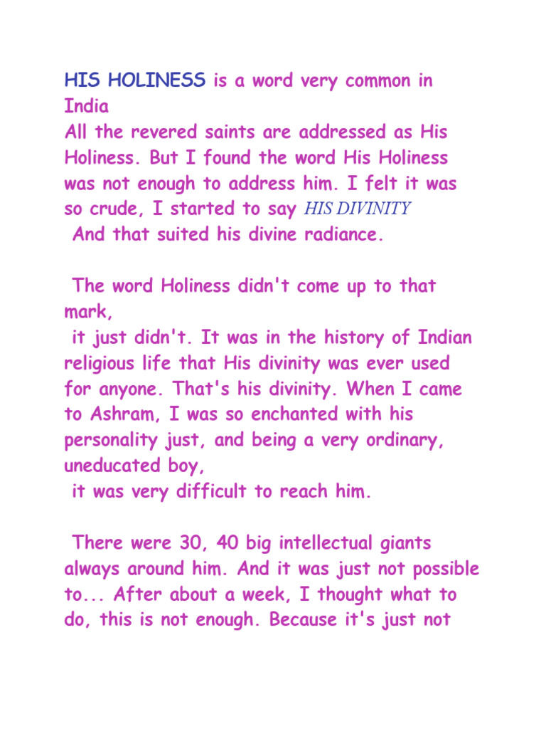 Maharishi Speaks On Gurudev Part 5 Section 2 On His Divinity | PDF | Philosophy | Self-Improvement