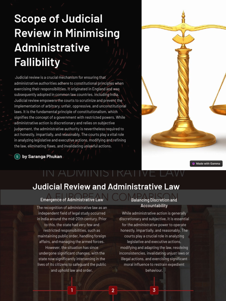 Scope of Judicial Review in Minimising Administrative Fallibility | PDF | Judicial Review | Writ