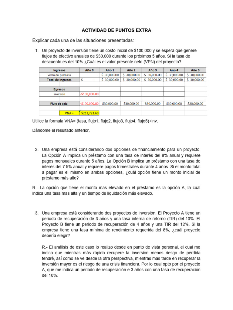 Ingenieria Financiera e Inversion - Manuel - Raziel - Punto Extra | PDF | Business | Deuda