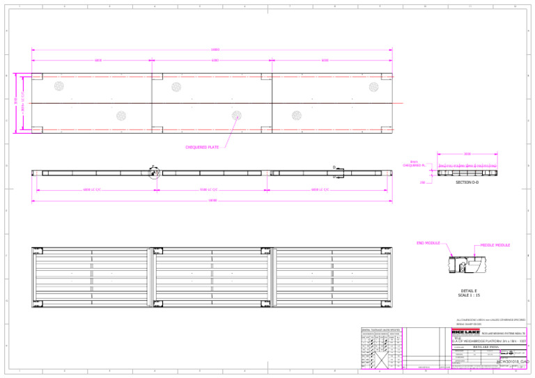 Ricelake Platform Drawing | PDF