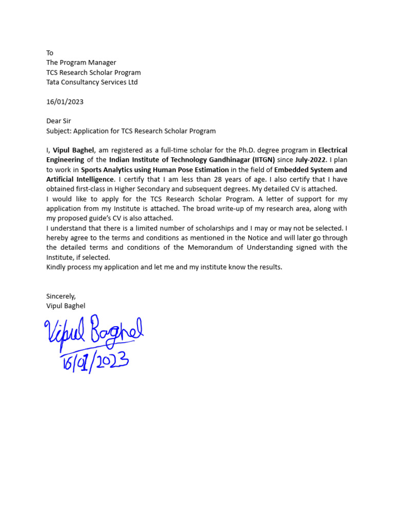 Letter of Application | PDF | Business | Finance & Money Management