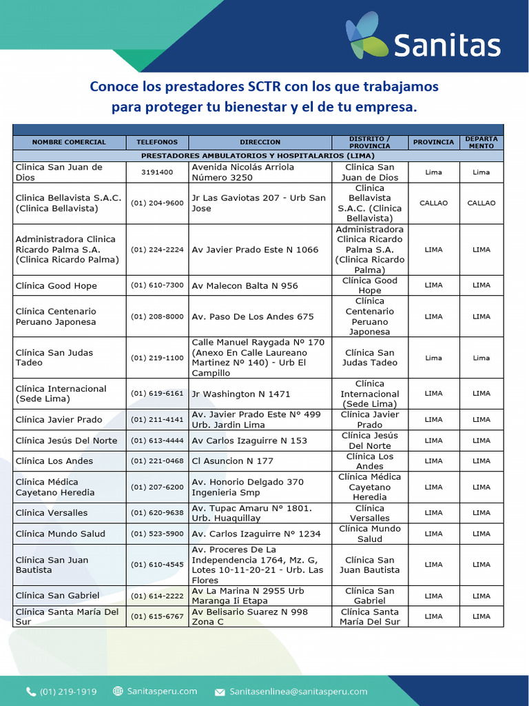 Red SCTR | PDF | Lima | Perú