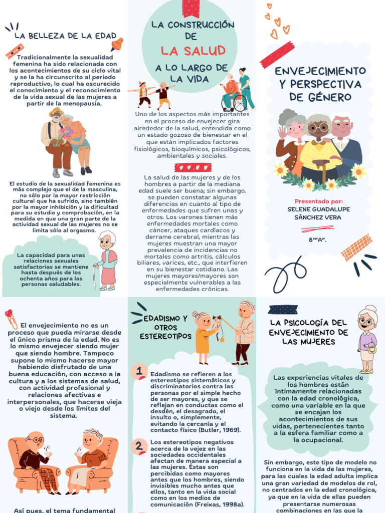 Triptico - Vejez | PDF | Vejez | Ciencias del comportamiento