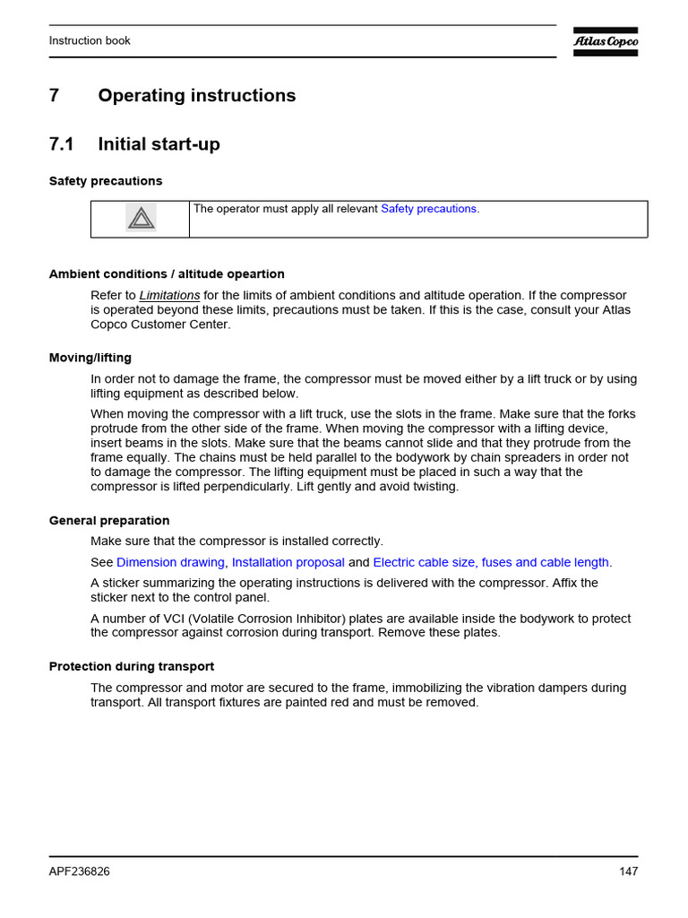 7 Operating instructions | PDF | Valve | Manufactured Goods