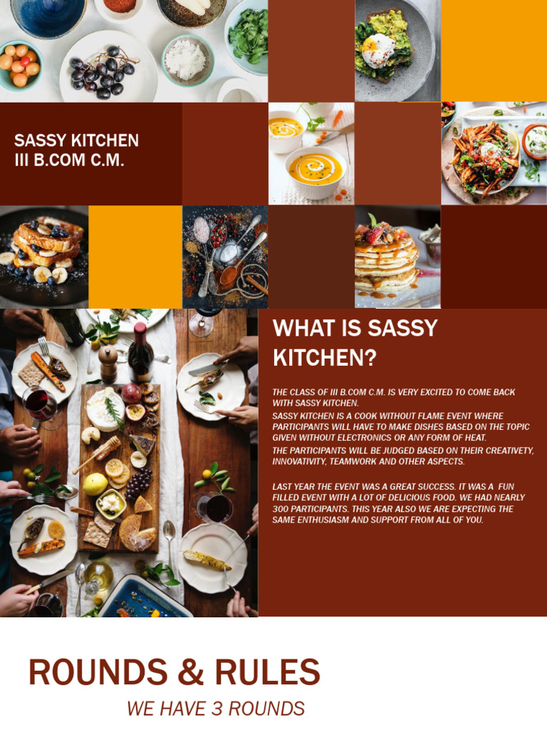 Sassy Kitchen: No-Heat Cooking Event | PDF