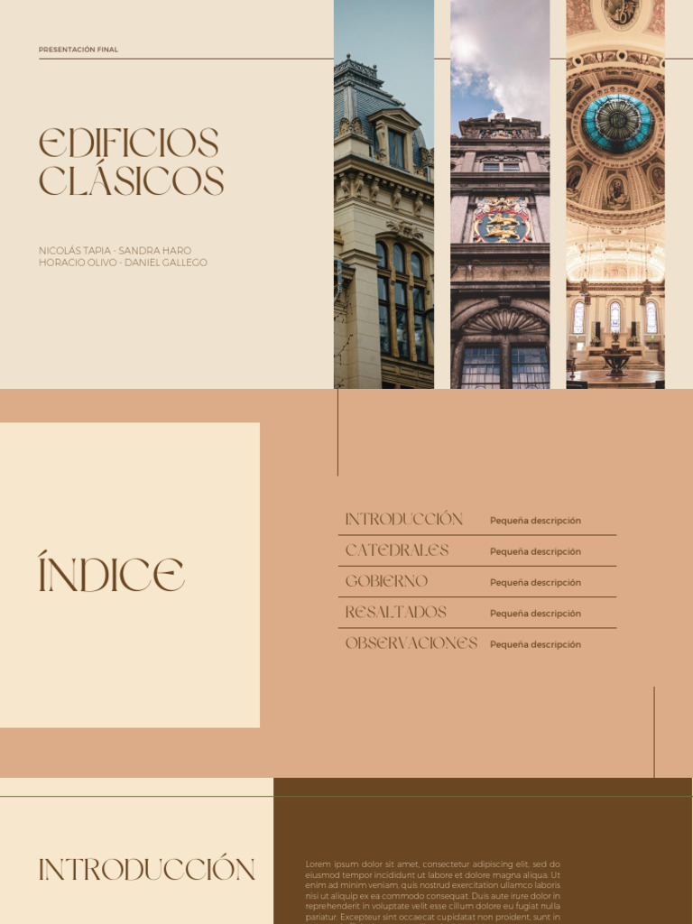 Presentación Edificios Clásicos Serio | PDF