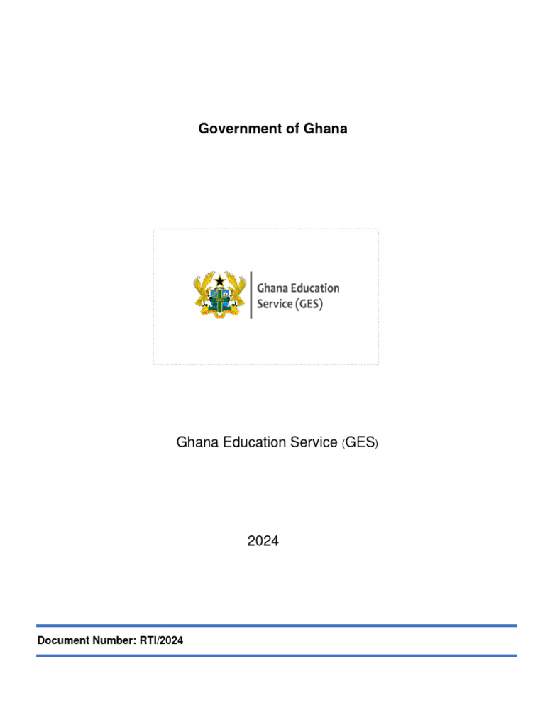 2024 Ges Rti Manual | PDF | Special Education | Freedom Of Information Laws By Country