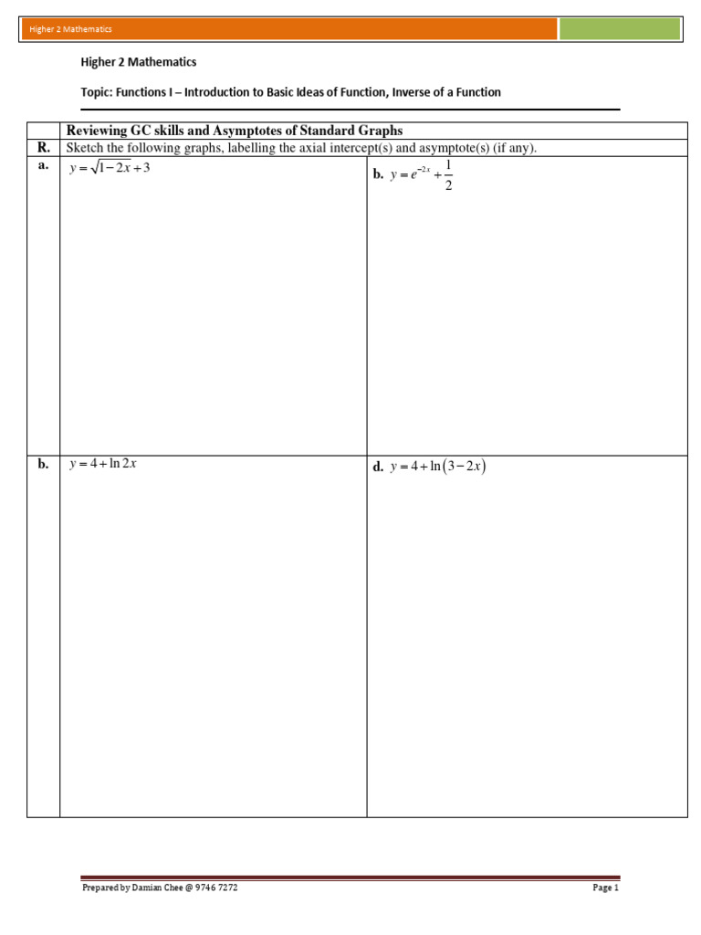 Function Part 1 - Intro To Simple and Inverse Function | PDF | Function ...