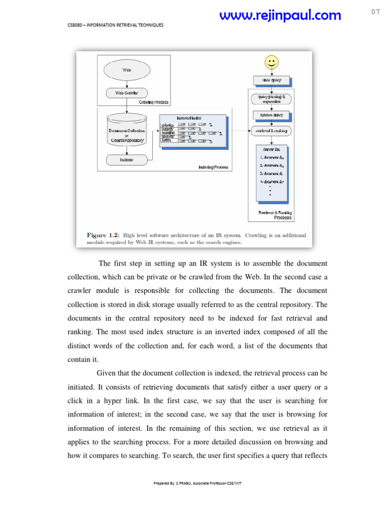 IRT Unit 1 | PDF | Search Engine Indexing | Information Retrieval