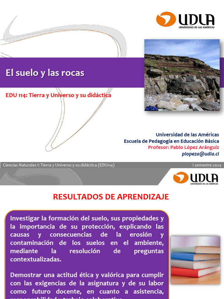 8 - El Suelo y Las Rocas 2024 | PDF | Roca (geología) | Suelo