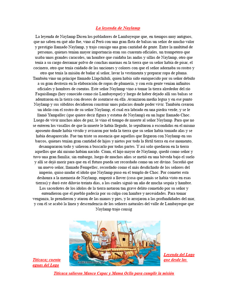 Mito de Kon o Naylan | PDF | Imperio Inca