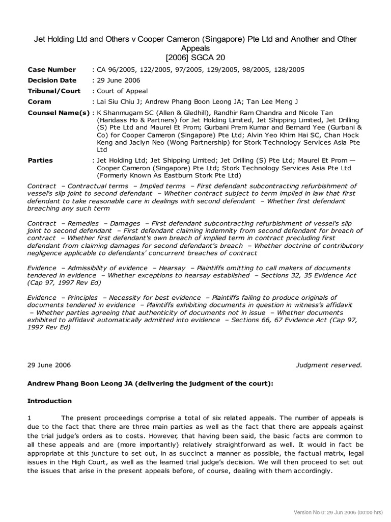 Jet Holding | PDF | Affidavit | Hearsay
