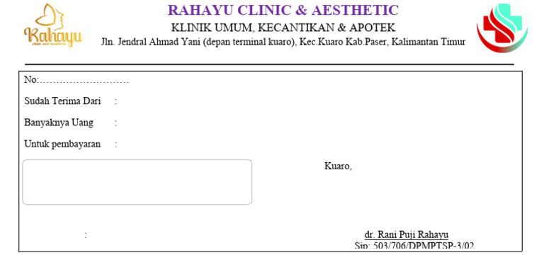 Kwitansi Klinik | PDF