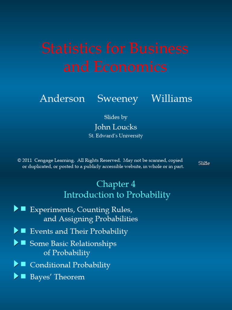 Chapter 4 - Aygy | PDF | Probability | Experiment