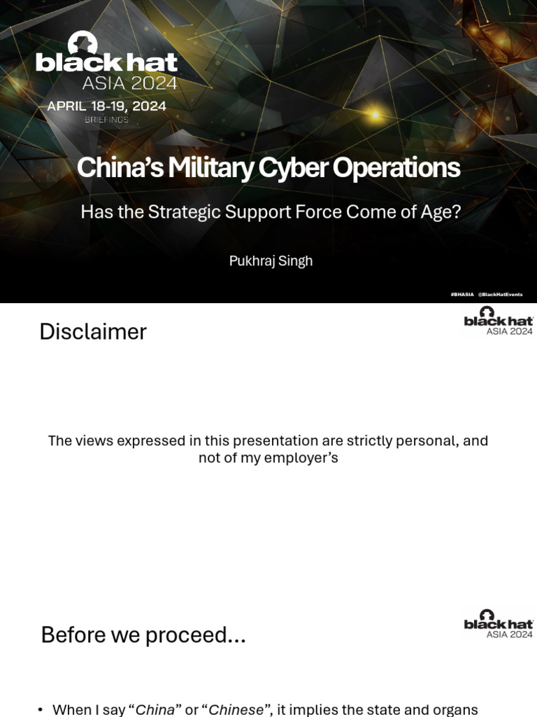 Asia 24 Singh ChinasMilitaryCyberOperationsHas | PDF | Securities ...
