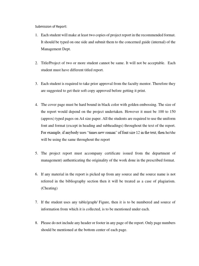 KMBN408 (RPR) Guidelines & Format | PDF | Methodology