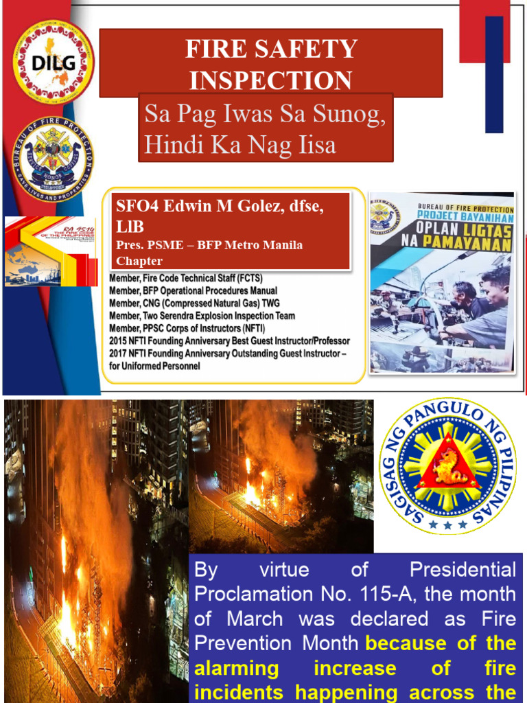 2024 Fire Safety Inspection | PDF | Fire Safety | Hazardous Waste