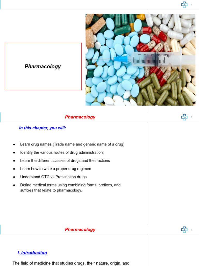 Revised Chapter-8 - Pharmacology Slide Presentation | PDF | Injection ...