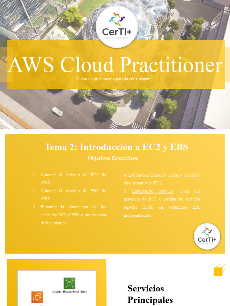 Introducción A EC2 (Elastic Compute Cloud) y EBS (Elastic Block Store) | PDF | Servicios web de ...