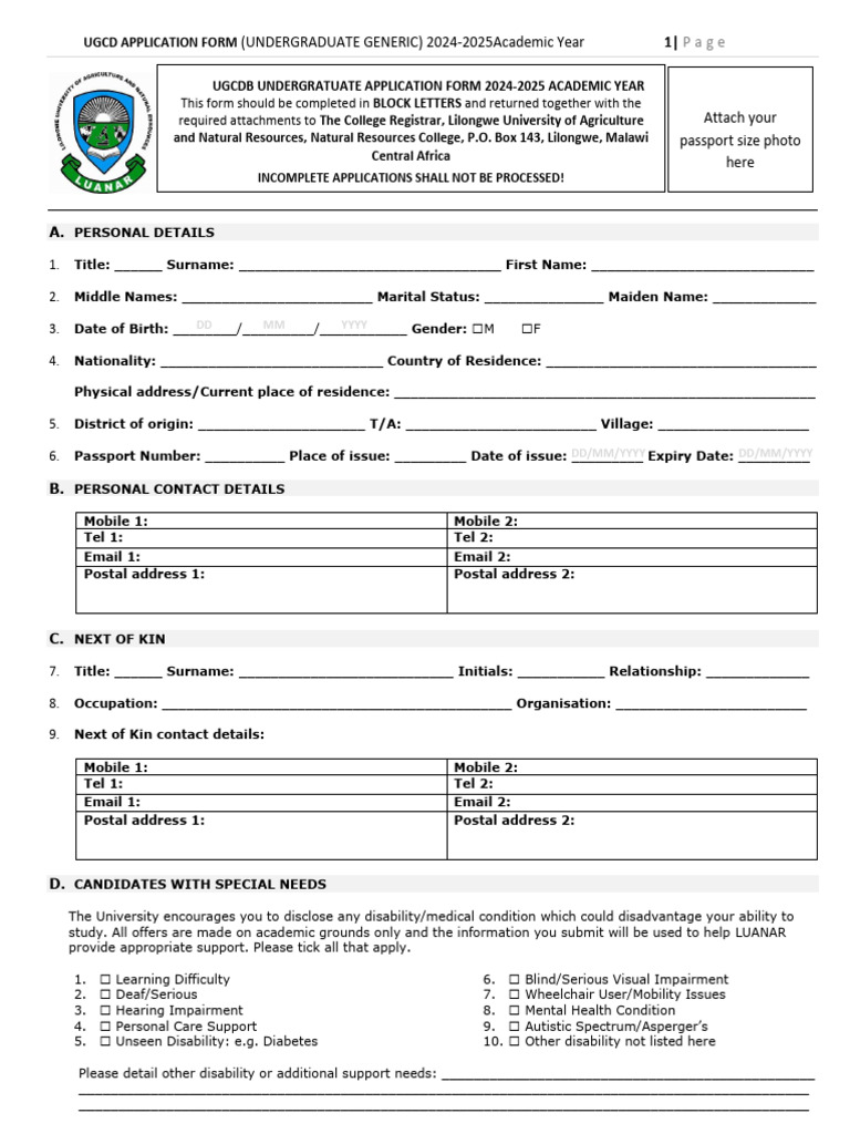 Application - Form - 24 - 25revised 1 | Download Free PDF | Diploma