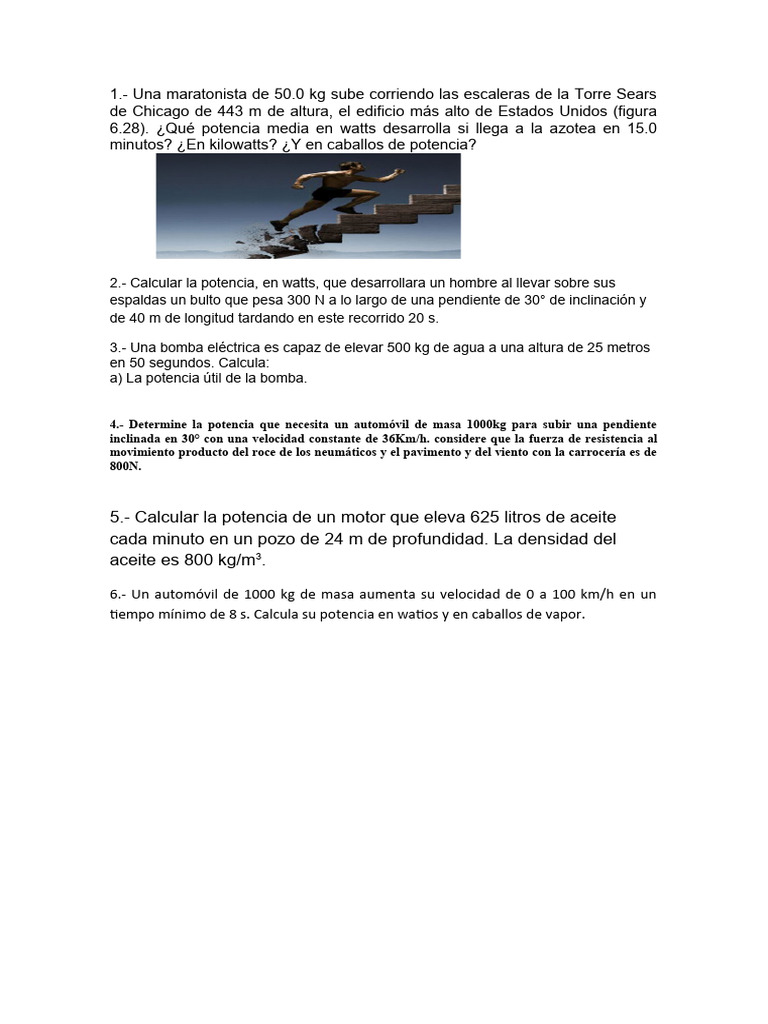 Ejercicios De Potencia Pdf