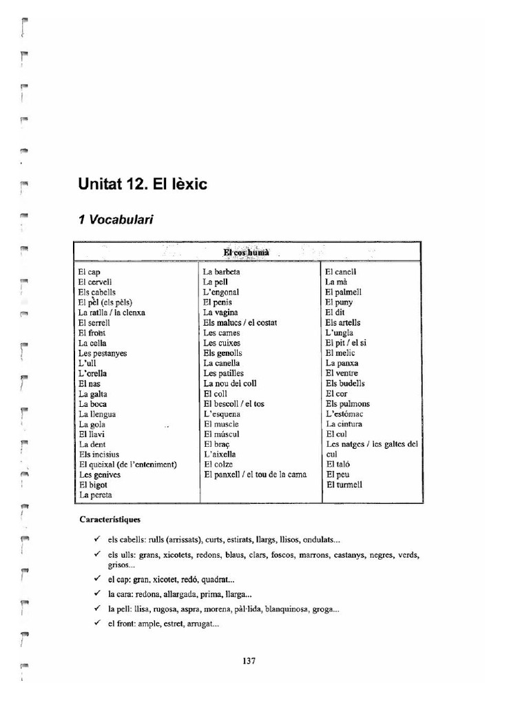 Vocabulari 3r ESO | PDF