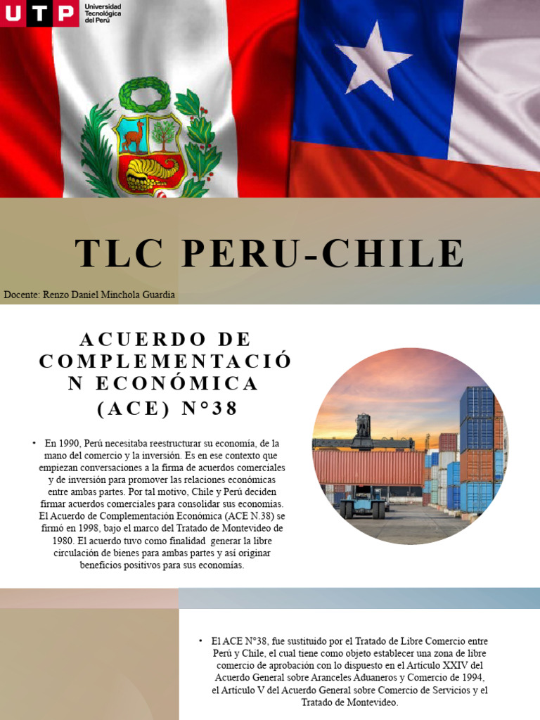 TLC Peru Chile | PDF | Perú | El comercio internacional