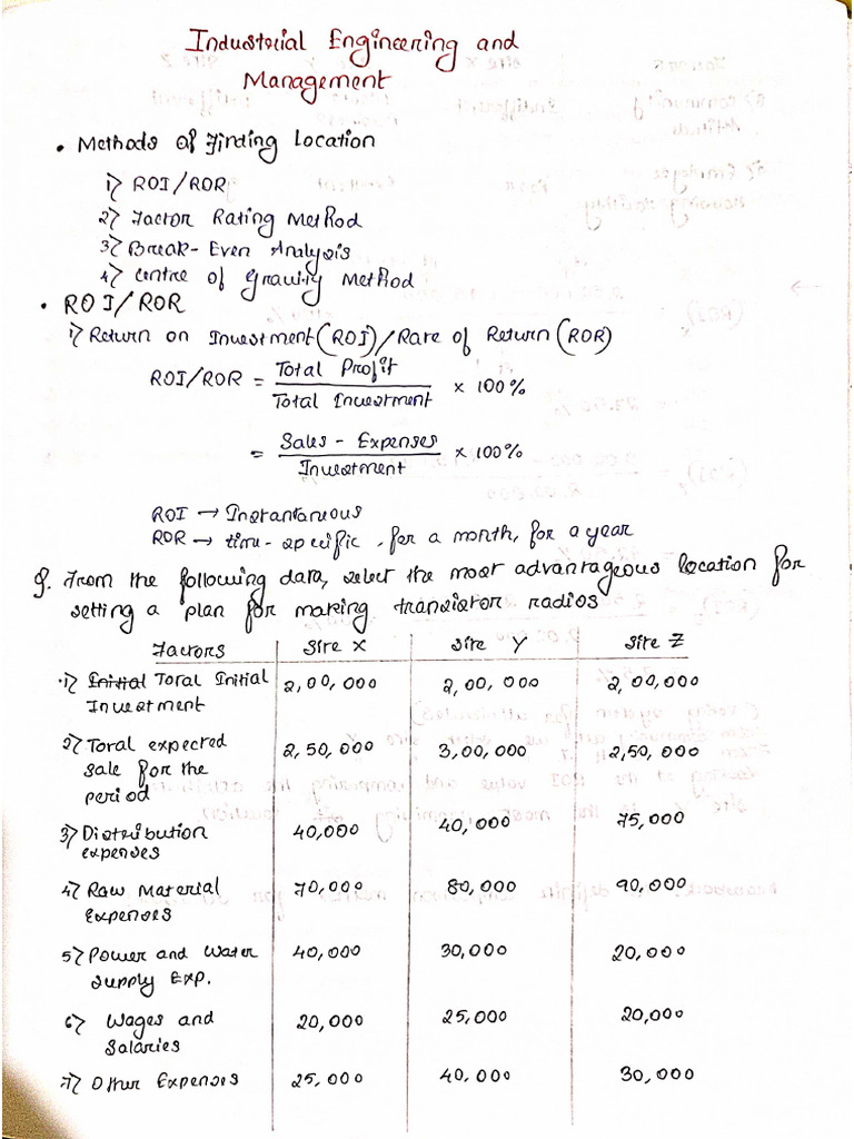 IEM Notes | PDF