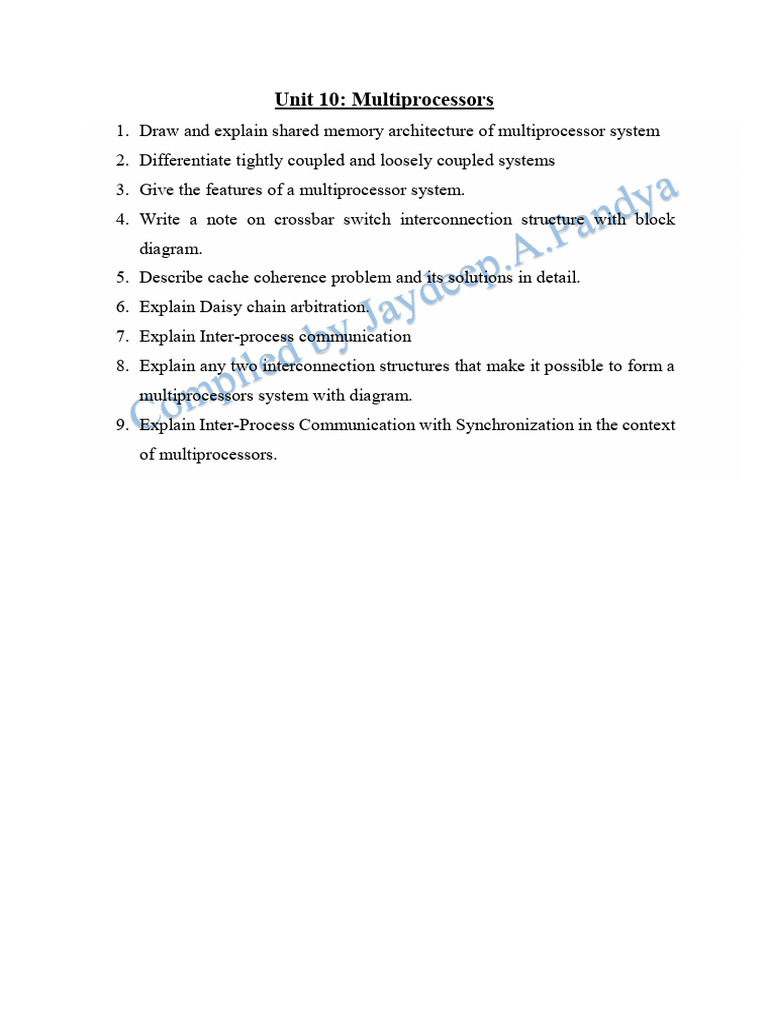 Multiprocessor Systems Overview | PDF | Computers