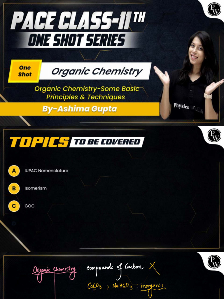 SOME BASIC PRINCIPLES AND TECHNIQUES - Class Notes - PACE CLASS - 11TH ...