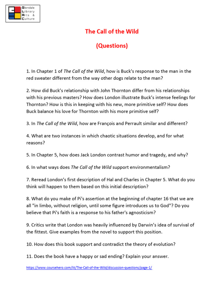 The Call of The Wild | Download Free PDF | The Call Of The Wild ...