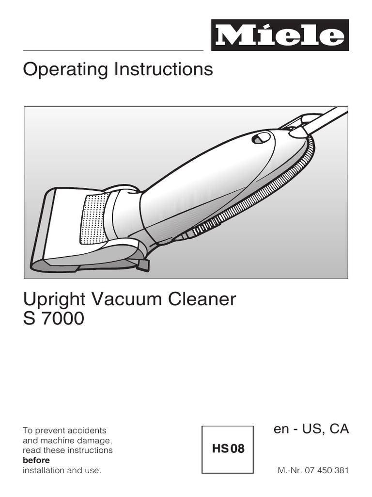 Operating Instructions: en - US, CA | PDF | Vacuum Cleaner | Ac Power ...